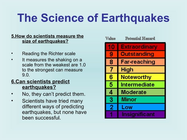 The Science Of Earthquakes | PPT | Geology | Science