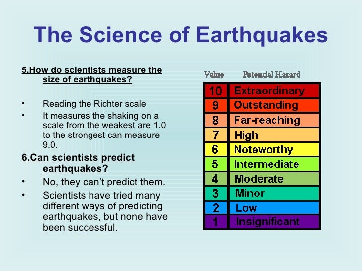 The Science Of Earthquakes