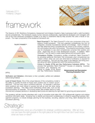 The Science of HR: Workforce Competency Assessment and Analysis Academy ...