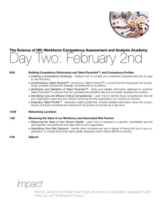 The Science of HR: Workforce Competency Assessment and Analysis Academy ...