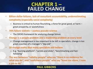 The science of organizational change - summary and chapter description ...