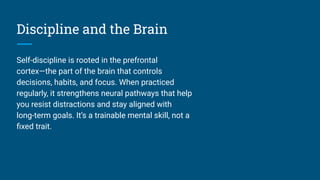 A Look At The Science of Self-Discipline | PDF