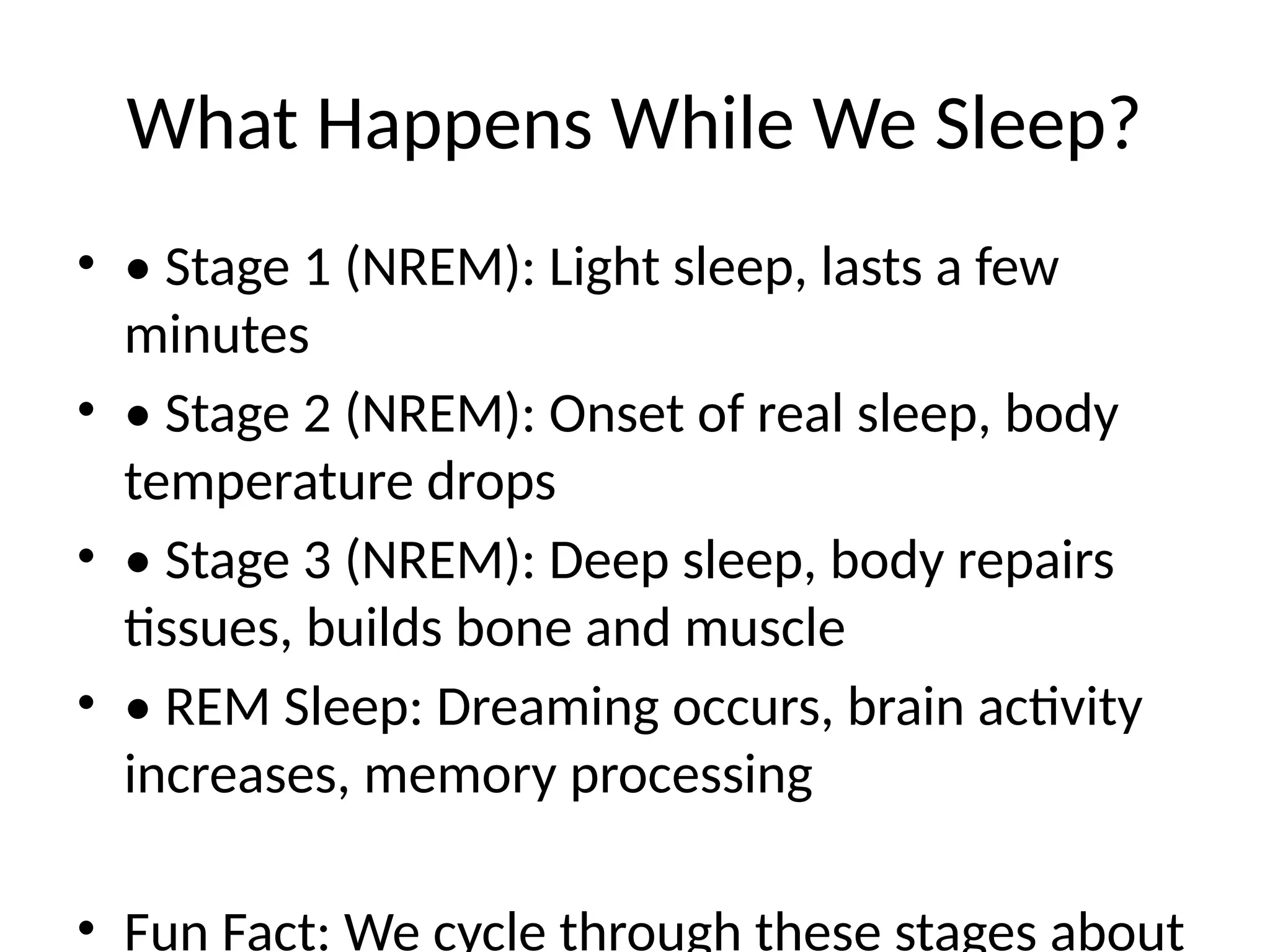 The Science of Sleep Presentation. A brief study | PPTX