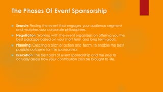 The Science of Sponsoring Lifestyle Events | PDF | Awards Shows | Events