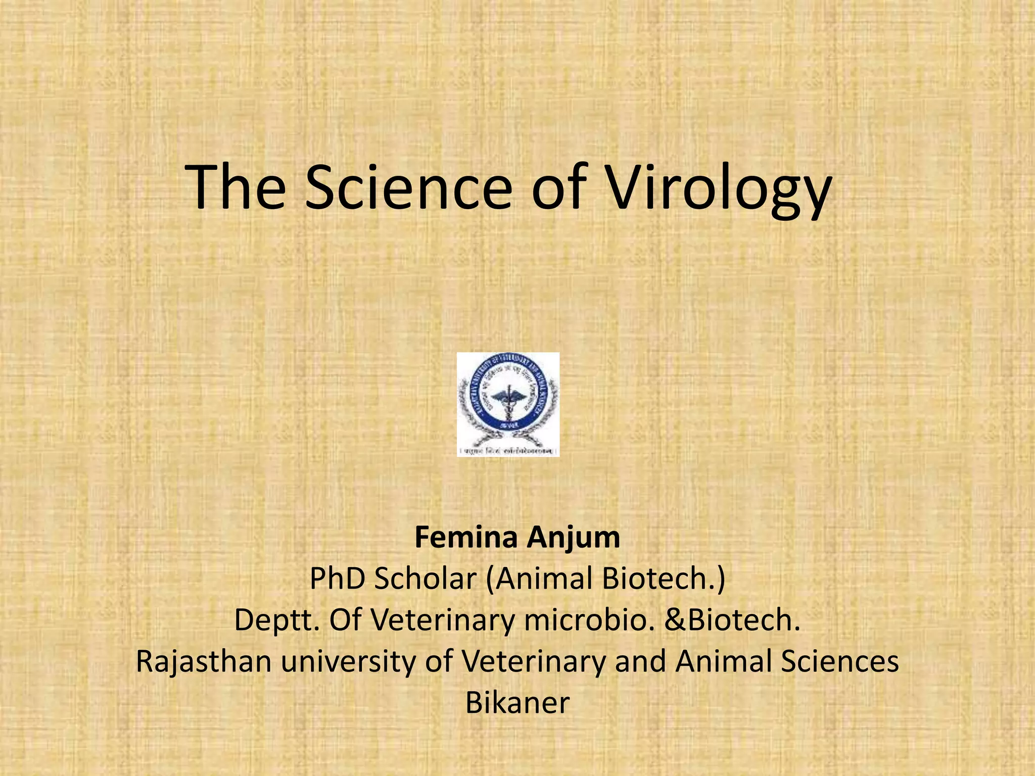 The science of virology | PPTX