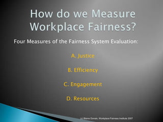 The science of workplace fairness | PPTX