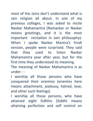 The scientific analysis of life and what every jain must know | PDF