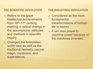 The scientific and_industrial_revolution | PPTX