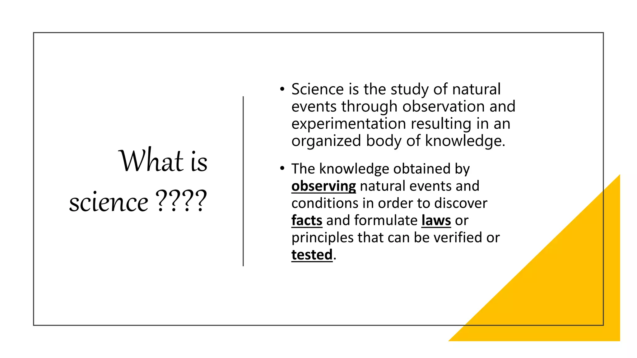 The scientific investigation | PPTX