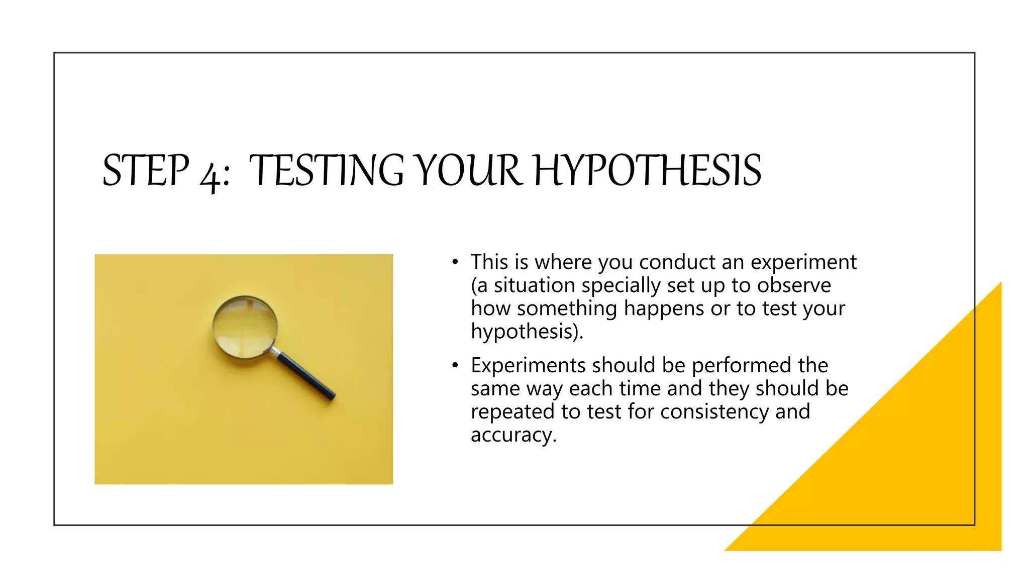 The scientific investigation | PPTX