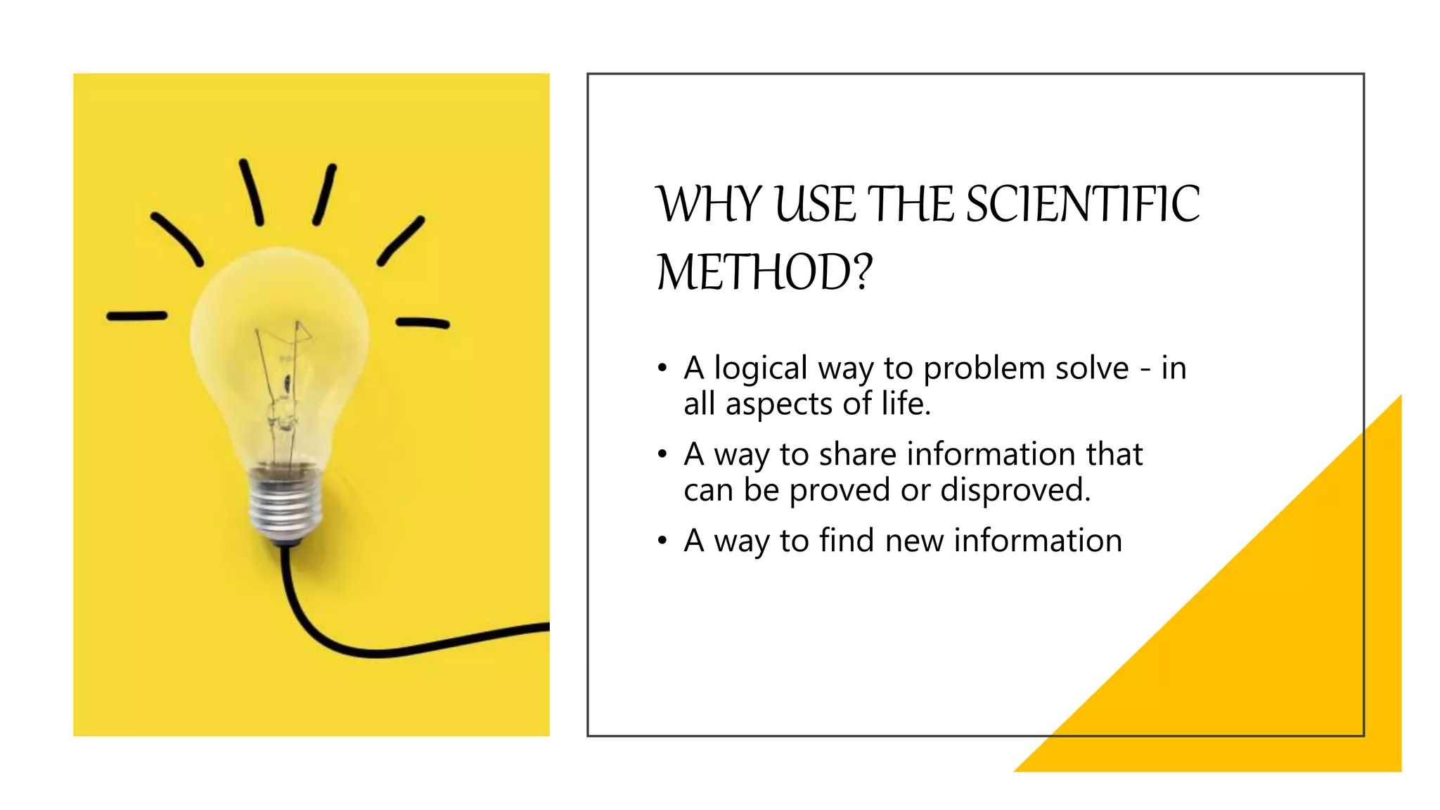 The scientific investigation | PPTX