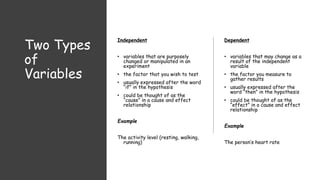 The scientific investigation | PPTX