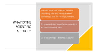 The scientific investigation | PPTX