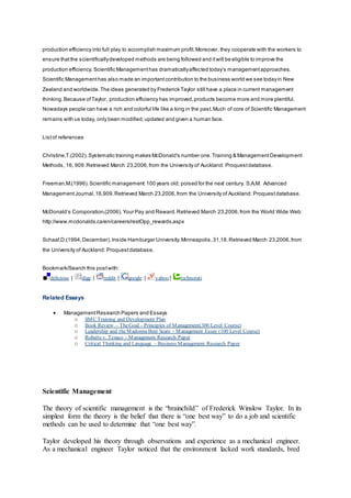 The scientific management_theory | DOCX
