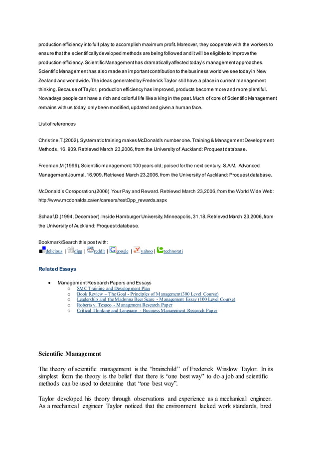 The scientific management_theory | PDF