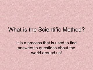 The Scientific Method | PPT