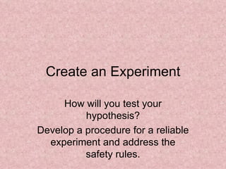 The Scientific Method | PPT