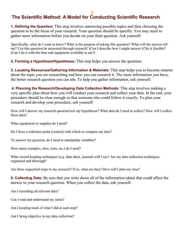 The scientific method | PDF