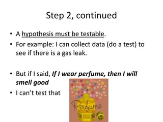 The scientific method and experimental design 9th grade biology | PPTX