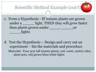 The scientific method academy | PPT