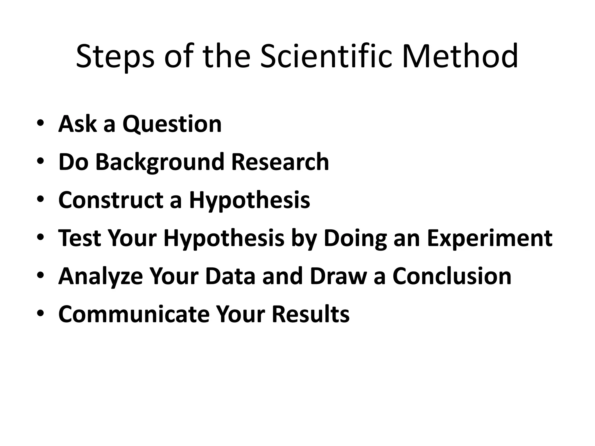 The Scientific Method Power Point | PPTX