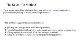 The Scientific Methods | PPTX | Chemistry | Science