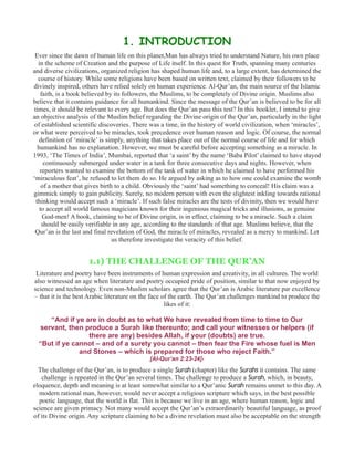 The scientific miracles of the quraan1 | PDF | Physics | Science
