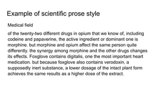 The scientific prose styl, styliste.pptx