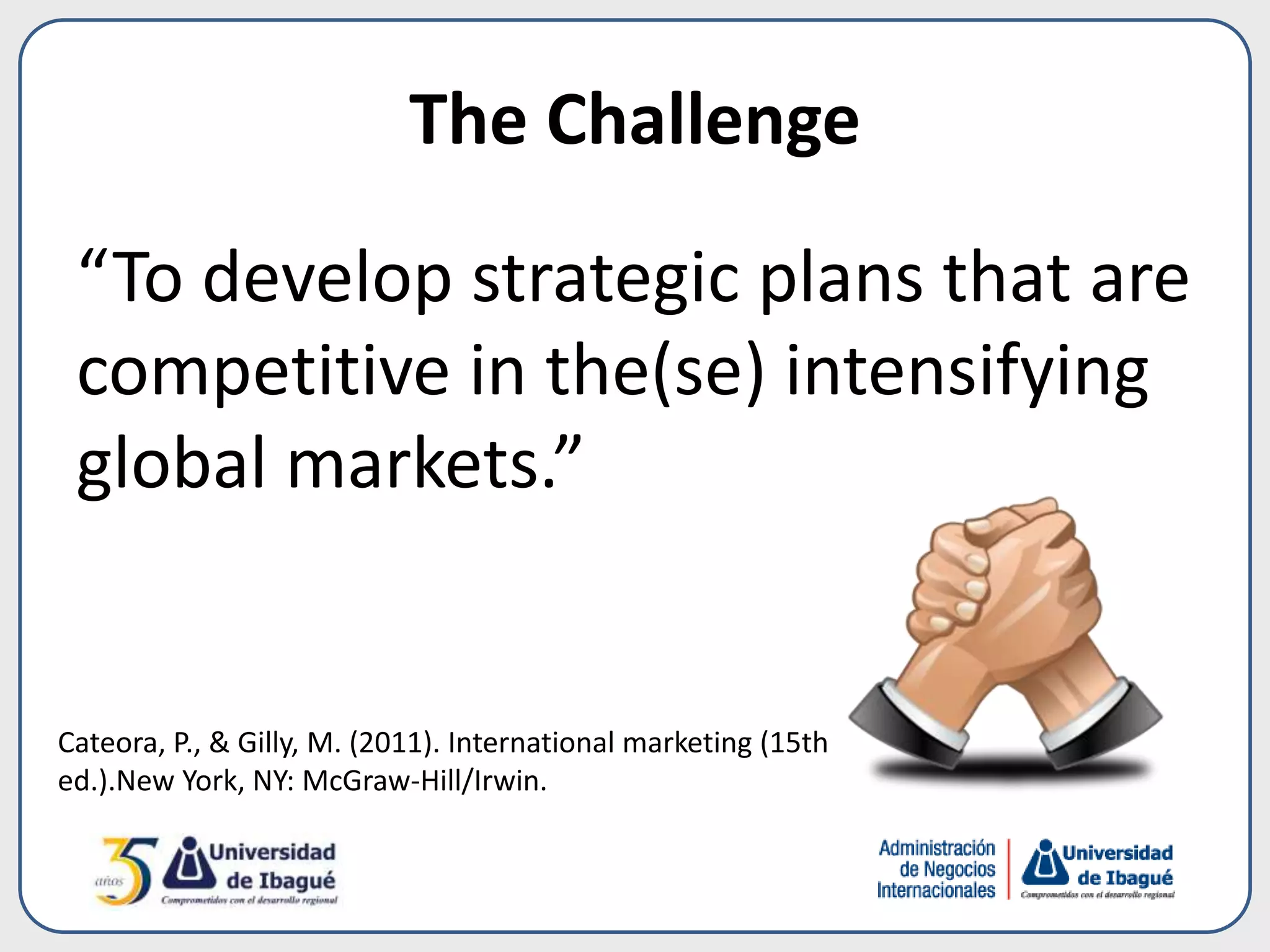 The scope and challenge of international marketing | PPTX