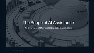 The Scope of AI Assistance - An Overview of AI Assitance capabilities | PDF
