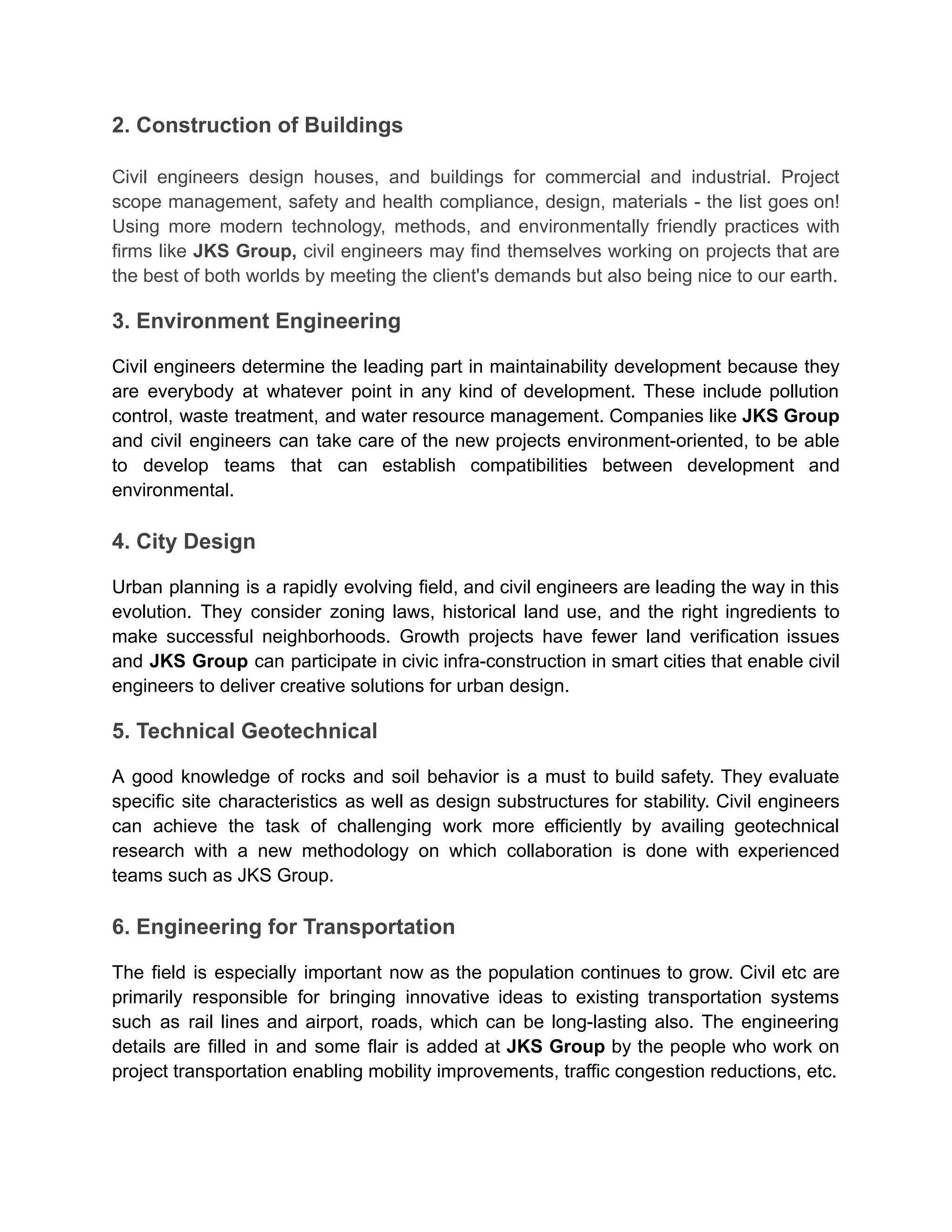 The Scope of Civil Engineering Opportunities and Innovations | PDF