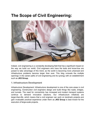 The Scope of Civil Engineering Opportunities and Innovations | PDF