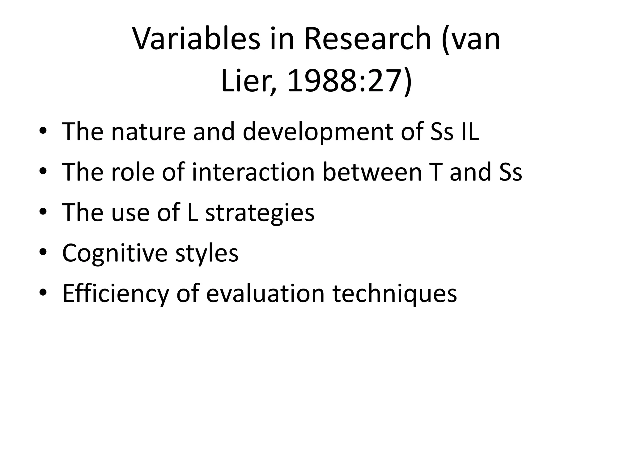 The scope of classroom research | PPT