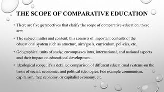 The Scope of Comparative Education.pptx