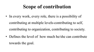 The Scope of Contribution | PPTX
