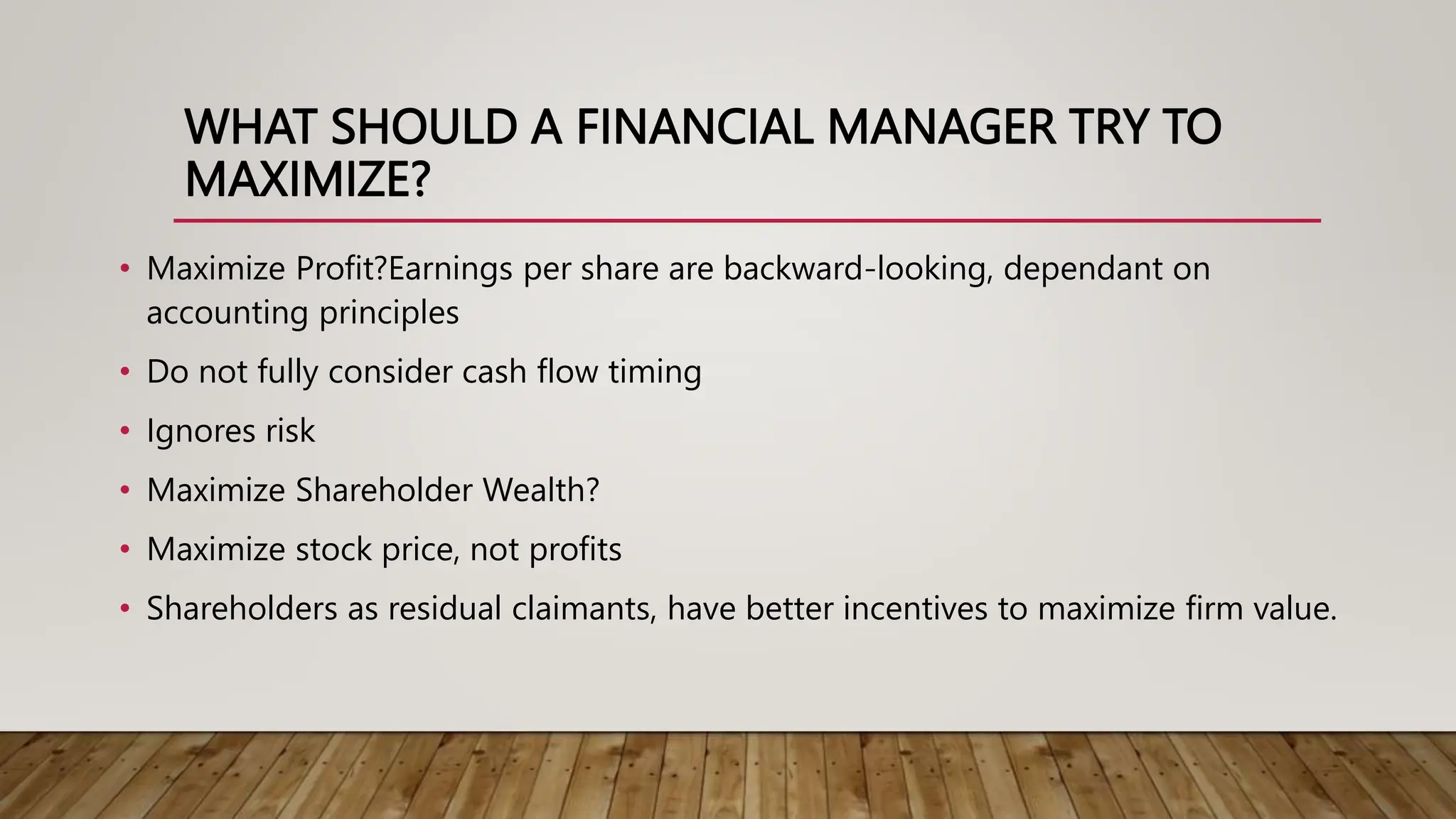 The Scope of Financial Management lecture note | PPTX