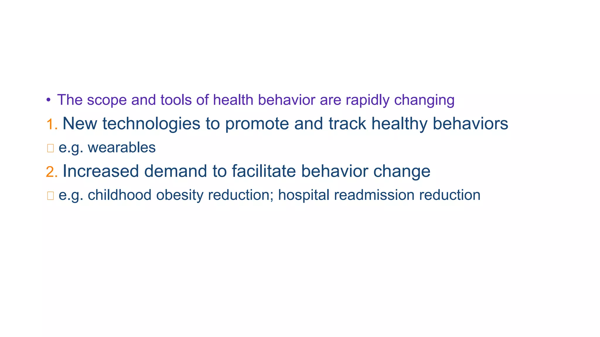 The Scope of Health Behavior | PPTX