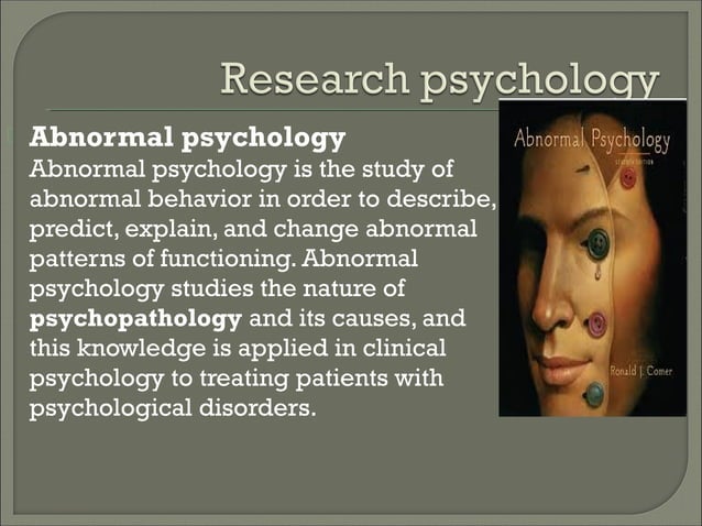 The scope of psychology | PPT