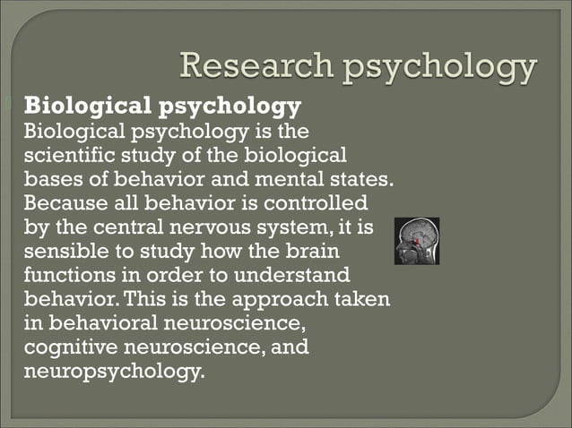 The scope of psychology | PPT