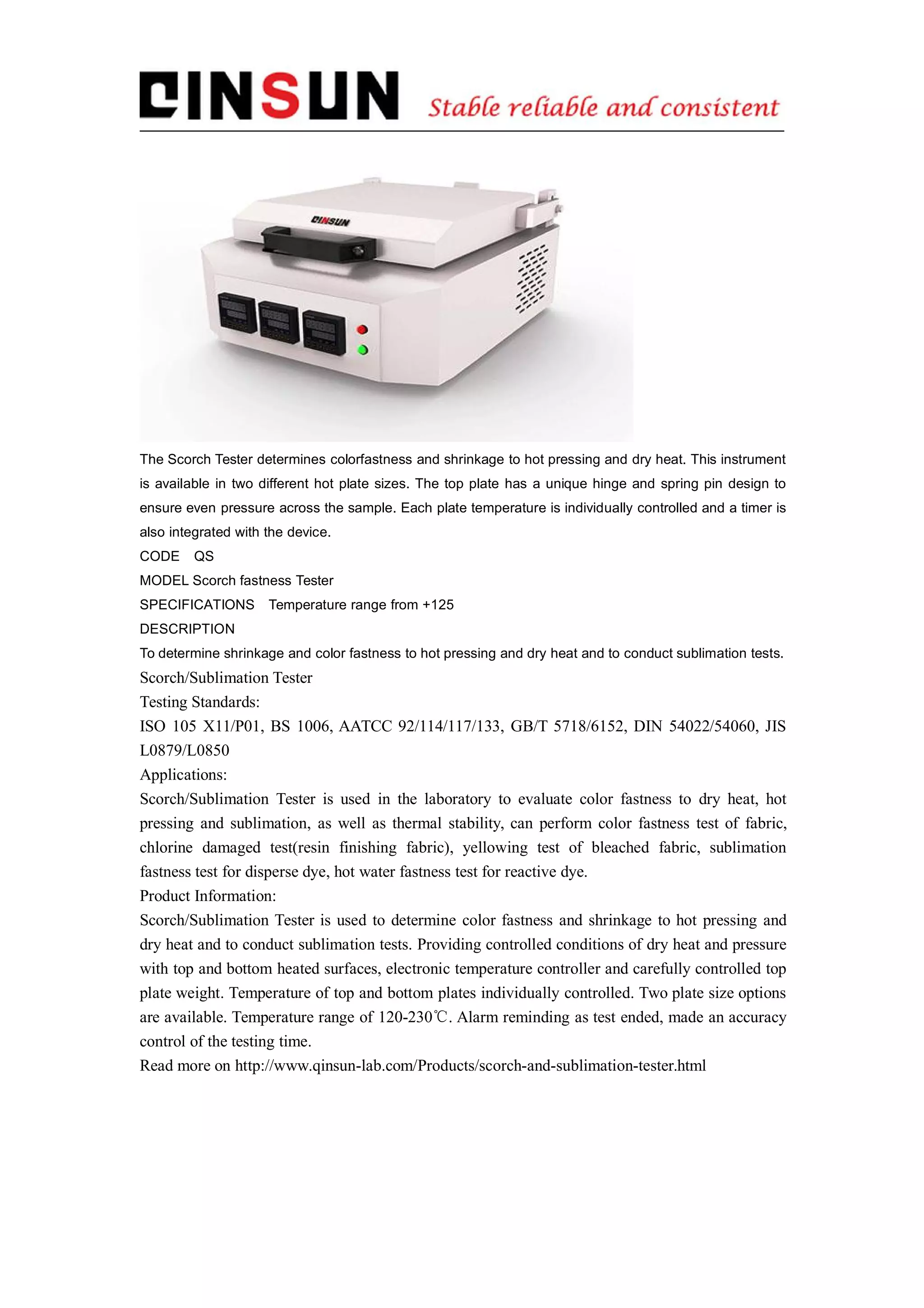 The scorch tester | PDF