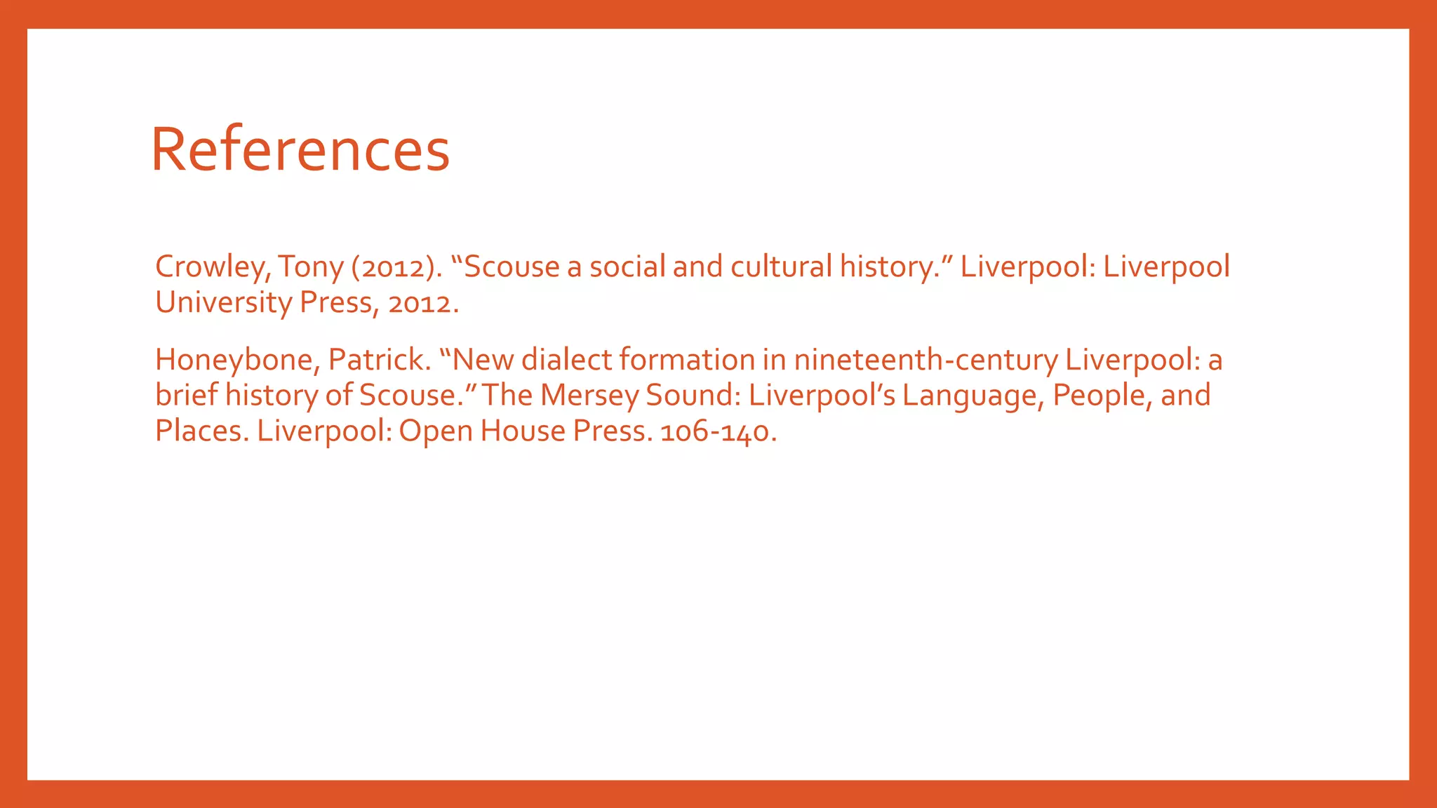 The Scouse accent | PPTX