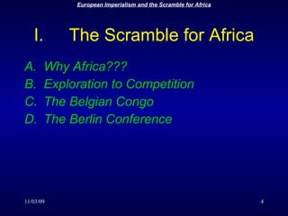 The Scramble For Africa | PPT