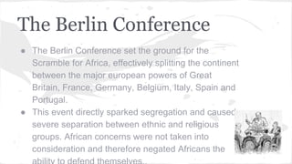 The Scramble for Africa PBL | PPT