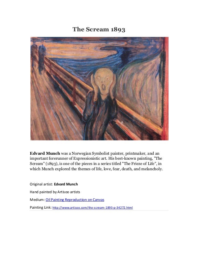 The scream 1893 by edvard munch -artisoo