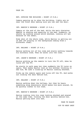 The Screaming - Script | PDF | Television | Entertainment