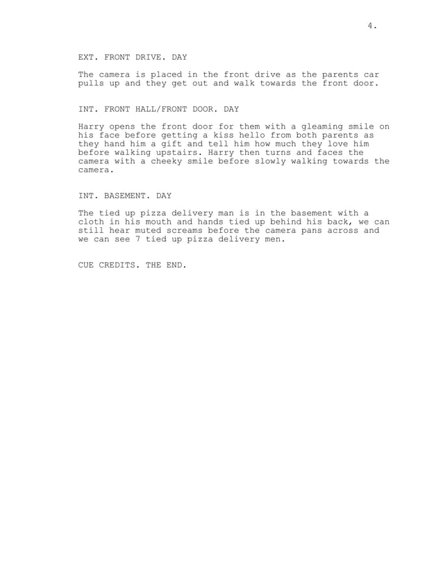 The Delivery Script | PDF | Action/Adventure | Genres