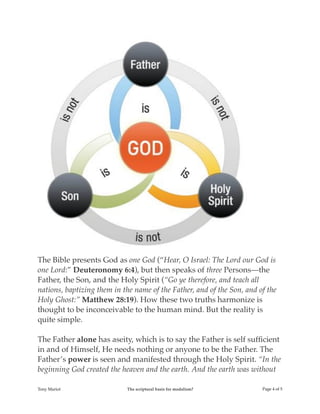 The scriptural basis for modalism? | PDF