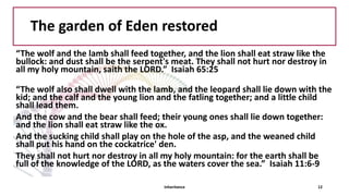 The scriptural theme of inheritance | PPTX | Christianity | Religion ...