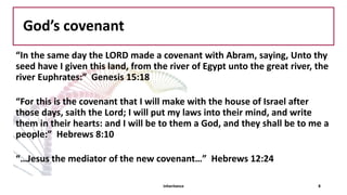 The scriptural theme of inheritance | PPTX | Christianity | Religion ...