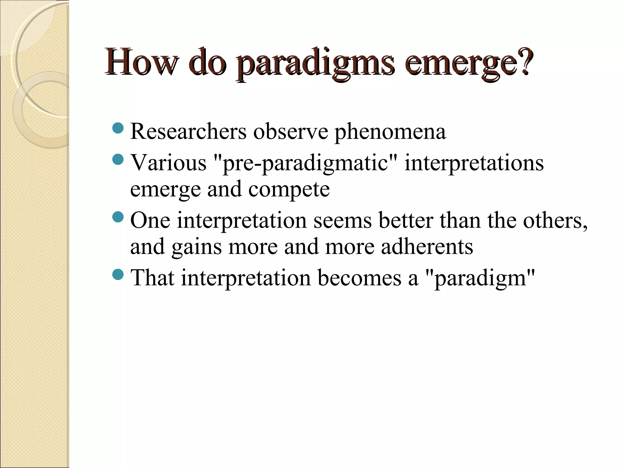 The Structure of scientific revolution | PPT